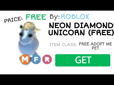 HOW TO GET A MEGA NEON DIAMOND UNICORN IN ROBLOX ADOPT ME (REAL) - YouTube