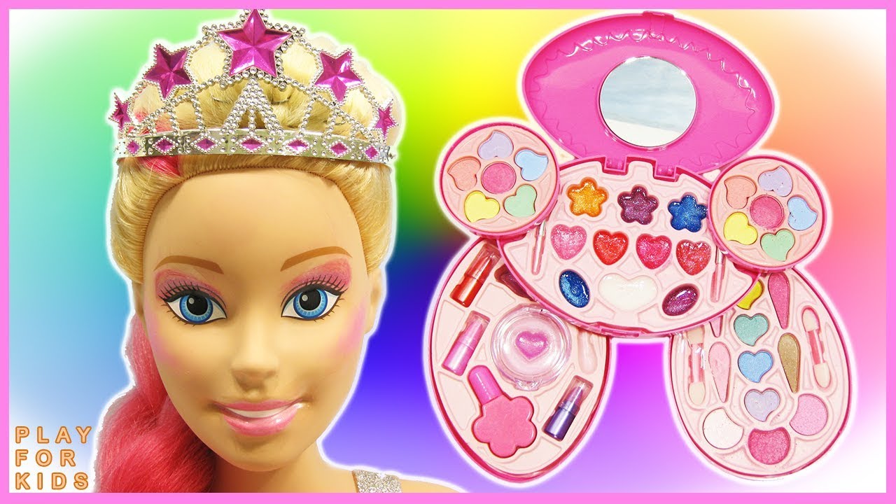 Beauty Cosmetic Set - MakeUp for Barbie & Hair Styling 💄💋 - YouTube