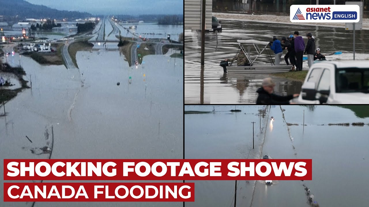 Drone Footage Shows Flooding in Canada, Highways & Neighbourhoods ...