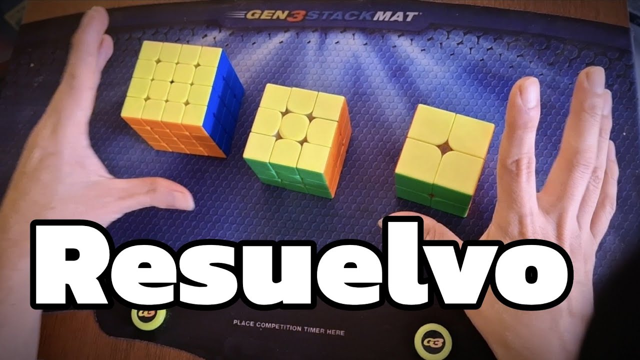 EXAMPLE SOLVES CUBOS 4X4 3X3 Y 2X2 - YouTube