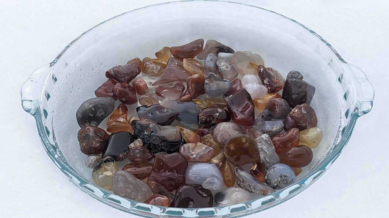 @365headhunter3 First Barrel Of Indiana Agates Out Of Polish! - YouTube