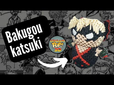 como HACER A BAKUGOU en origami 3d (paso a paso) de boku no hero - YouTube