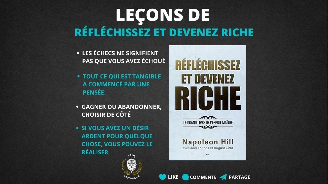 Comment Devenir Riche grâce à Réfléchissez et Devenez Riche de Napoléon ...