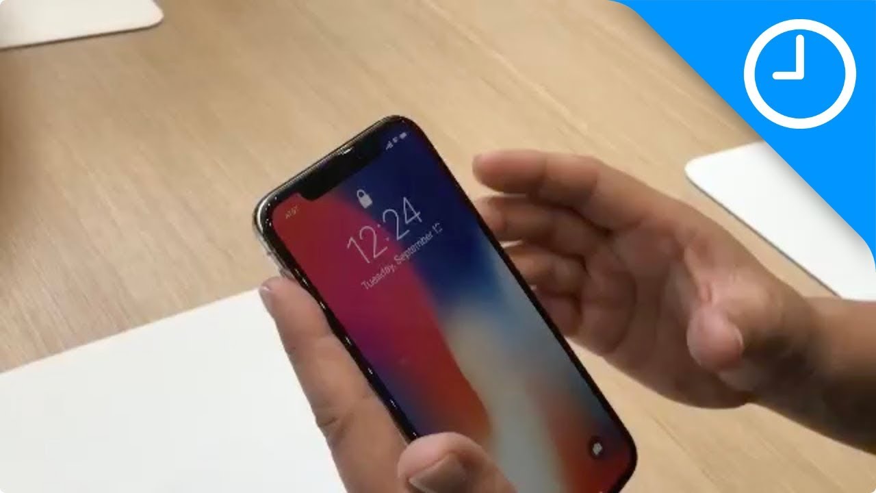 First look: iPhone X! - YouTube