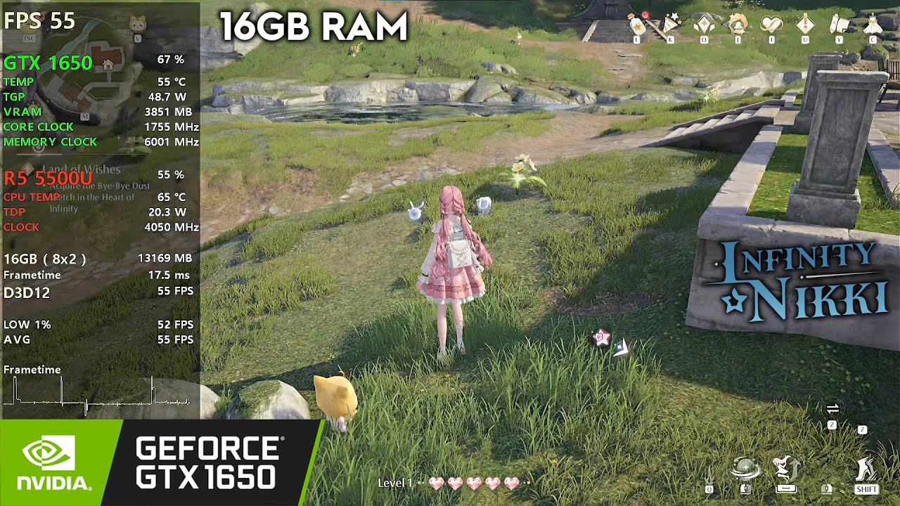 INFINITY NIKKI - GTX 1650 LAPTOP - 16GB RAM - 1080P HIGH - YouTube