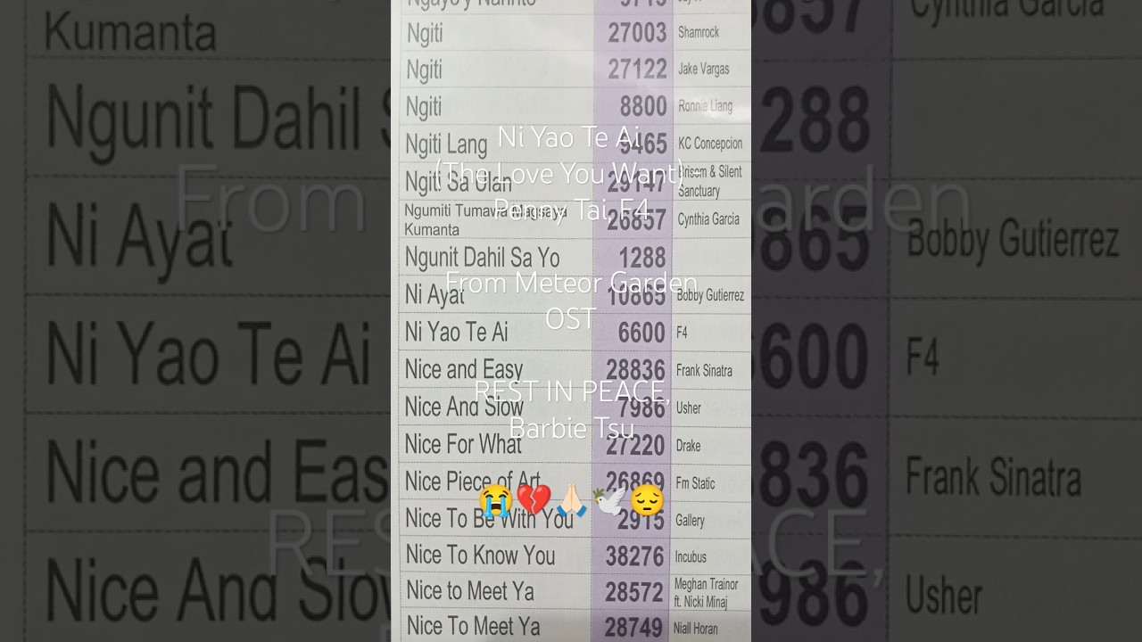 find the song pt. 36 #platinumkaraoke #meteorgarden - YouTube