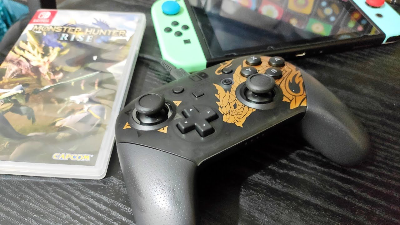 [eng] Cara Pairing Monster Hunter Rise Edition Pro Controller Nintendo ...