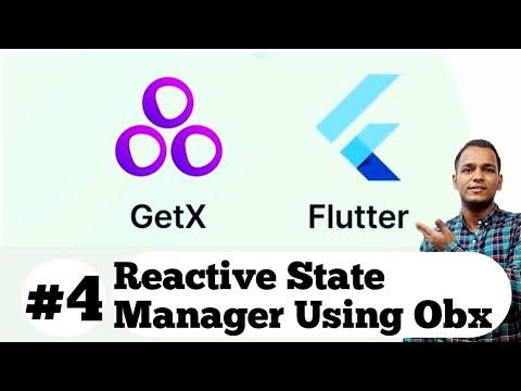 #4 Flutter GetX State Management | Reactive State Manager Using Obx | Flutter GetX Tutorial In ...