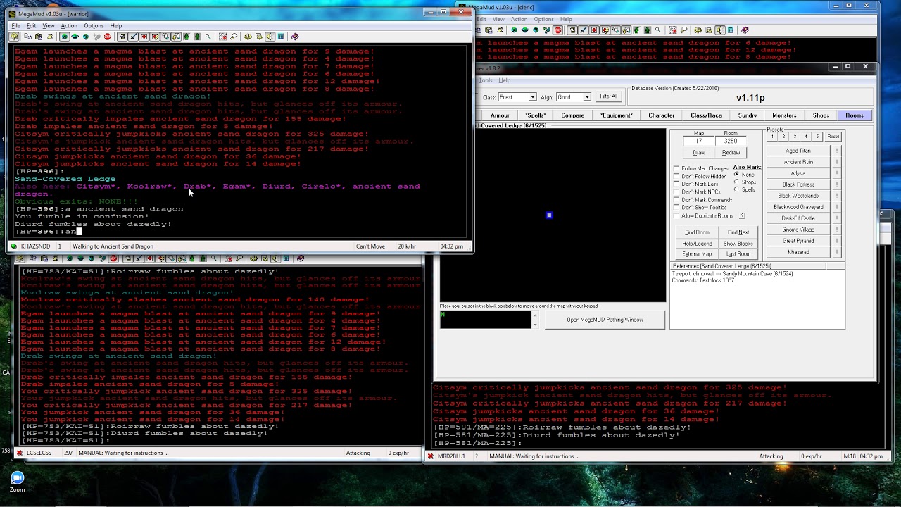 Boss: ancient sand dragon | MajorMUD 117 - YouTube