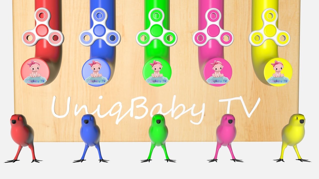 Learning Colors with 3D Water Pipe Chick Animals - Learn Colors With ...