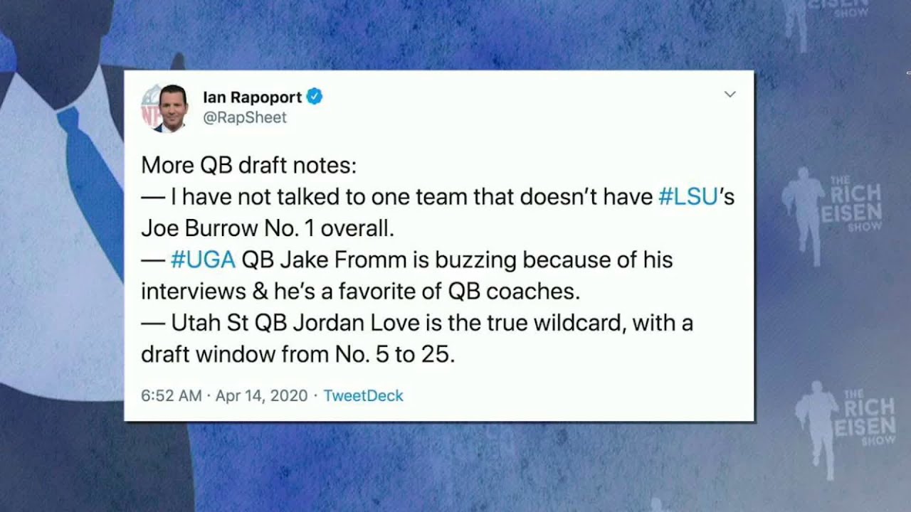 NFL Insider Ian Rapoport: Jordan Love is the NFL Draft’s Wild Card ...