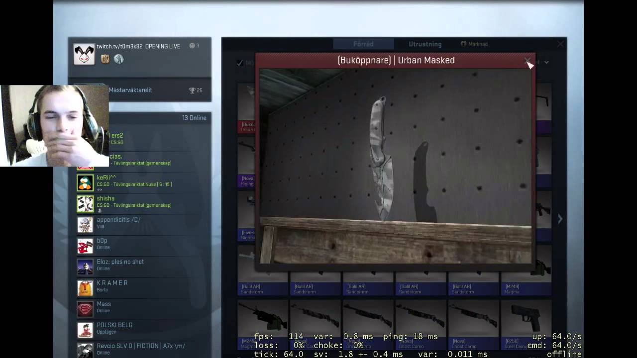 CS:GO unboxing 2 knives in 3 cases - YouTube