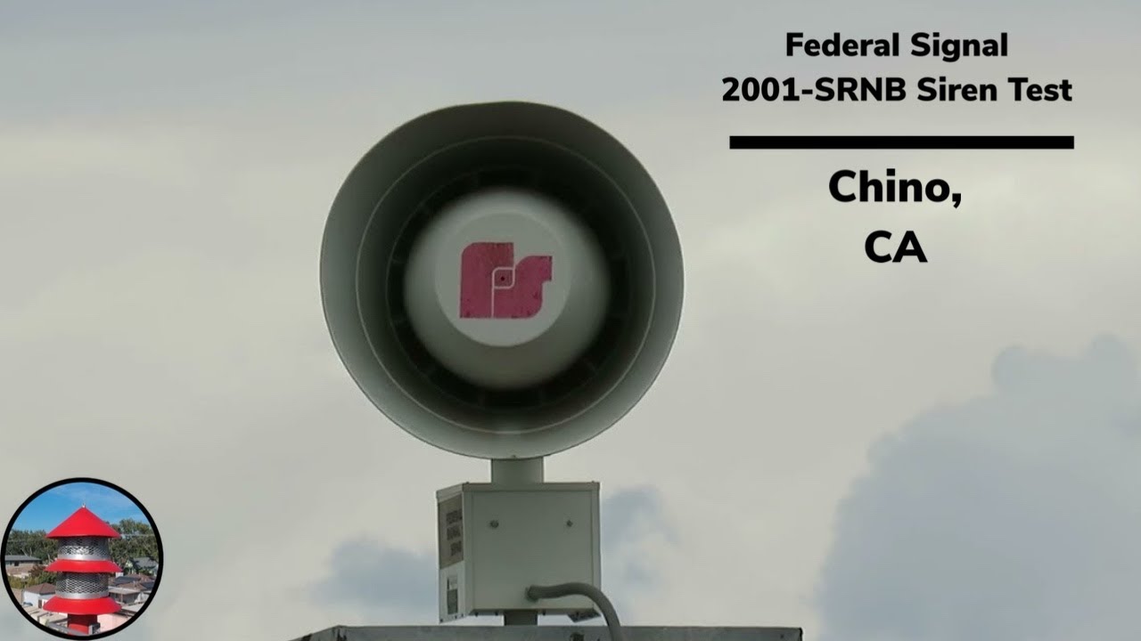 Federal Signal 2001-SRNB Siren Test | Chino, California - YouTube