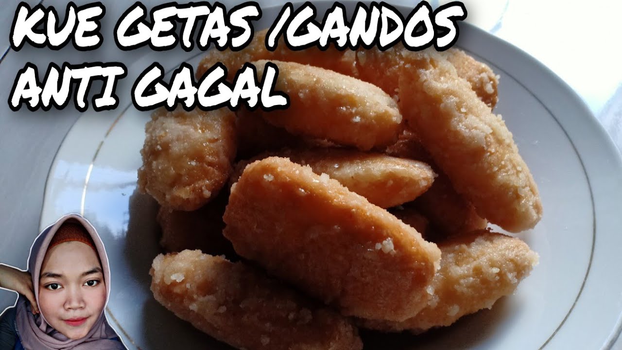 Cara membuat kue getas/gandos | Olahan tepung ketan - YouTube
