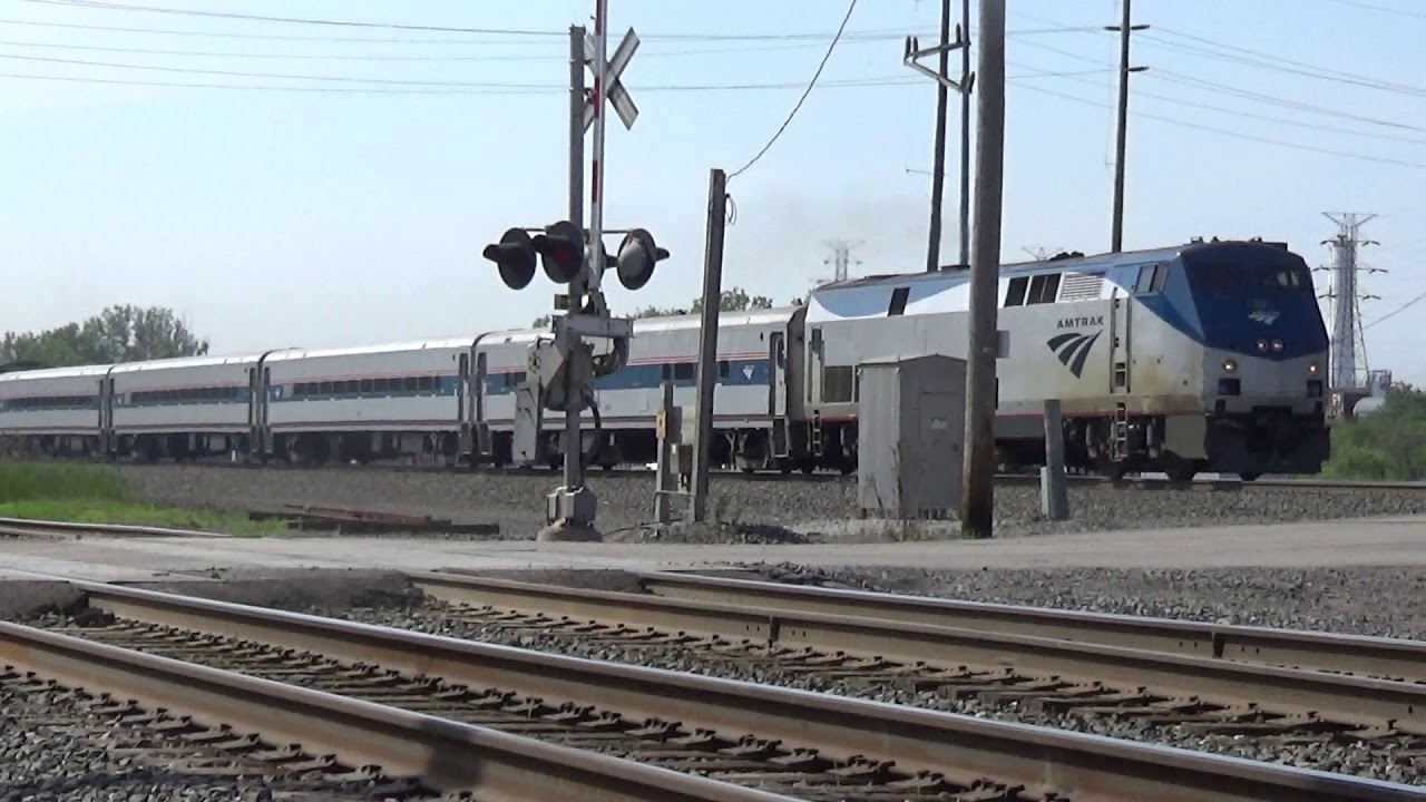 Amtrak through Pine Junction - YouTube