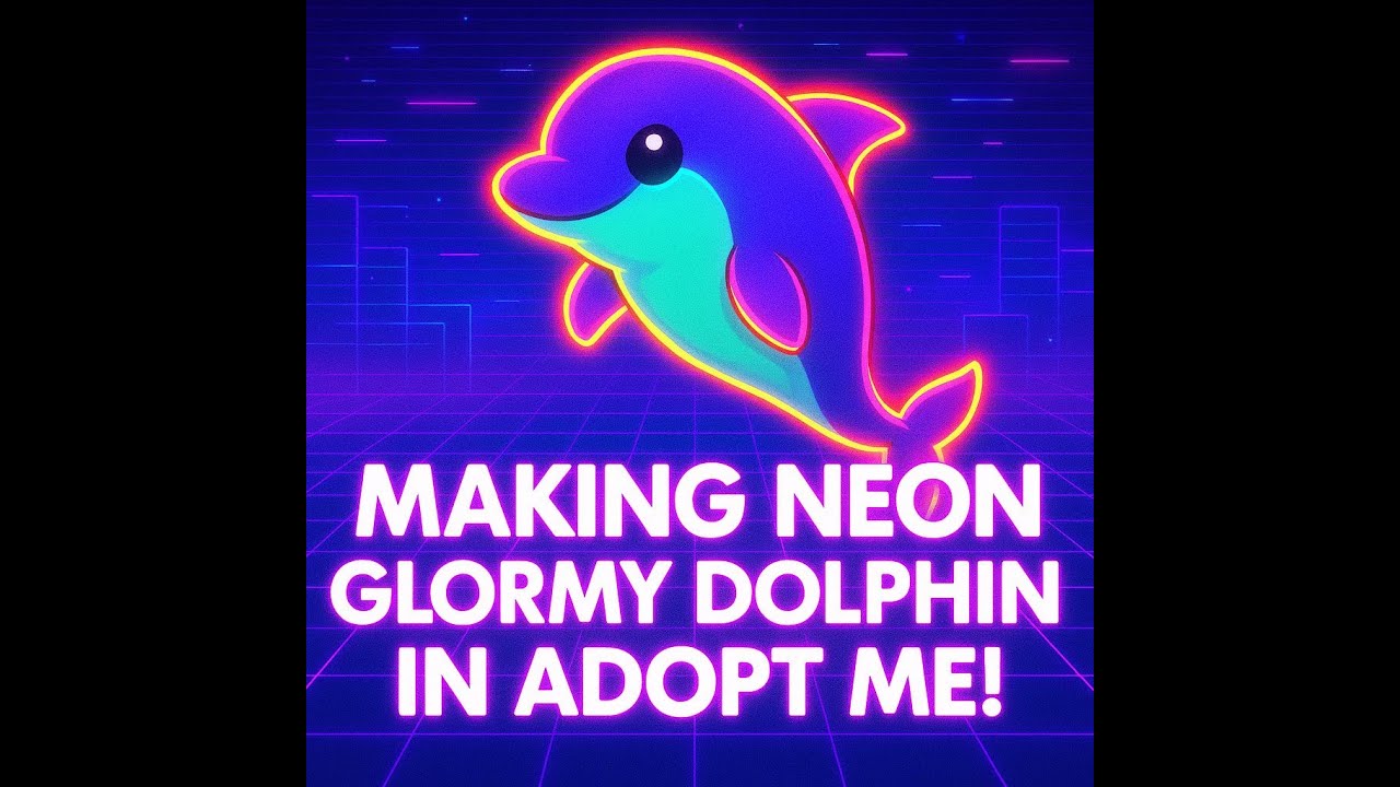 Making NEON Glormy Dolphin in Adopt Me! - YouTube