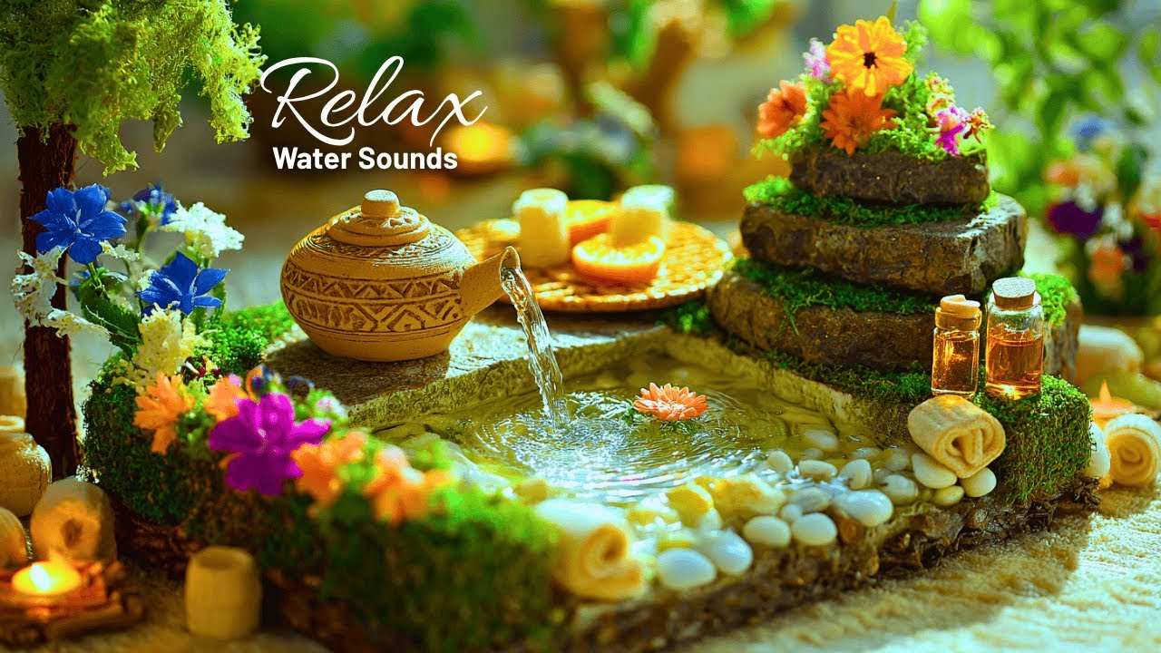 Relaxing Spa Music and Water Sounds for Stress Relief 🌿 Relieve Stress ...