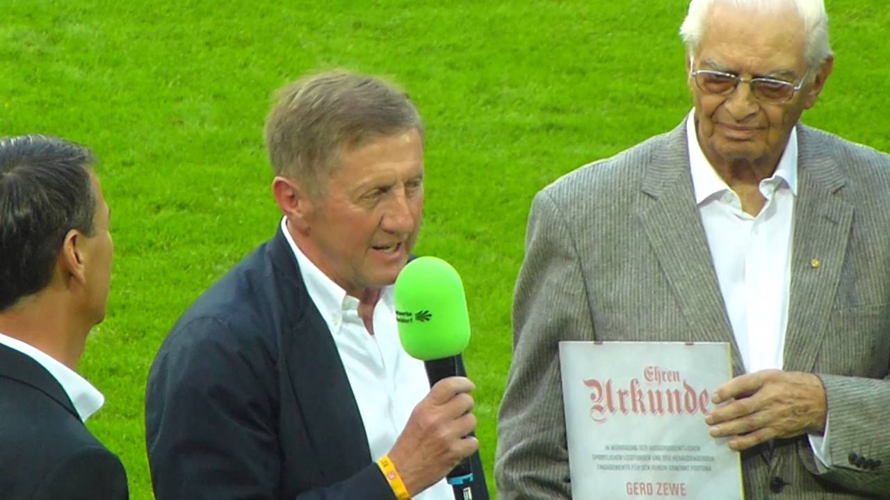 Gerd Zewe - Ernennung zum Ehrenspielführer Fortuna Düsseldorf - YouTube