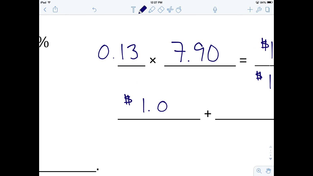 Grade 10 FF Math: Unit 5 Lesson 1 - Food and Tax - YouTube