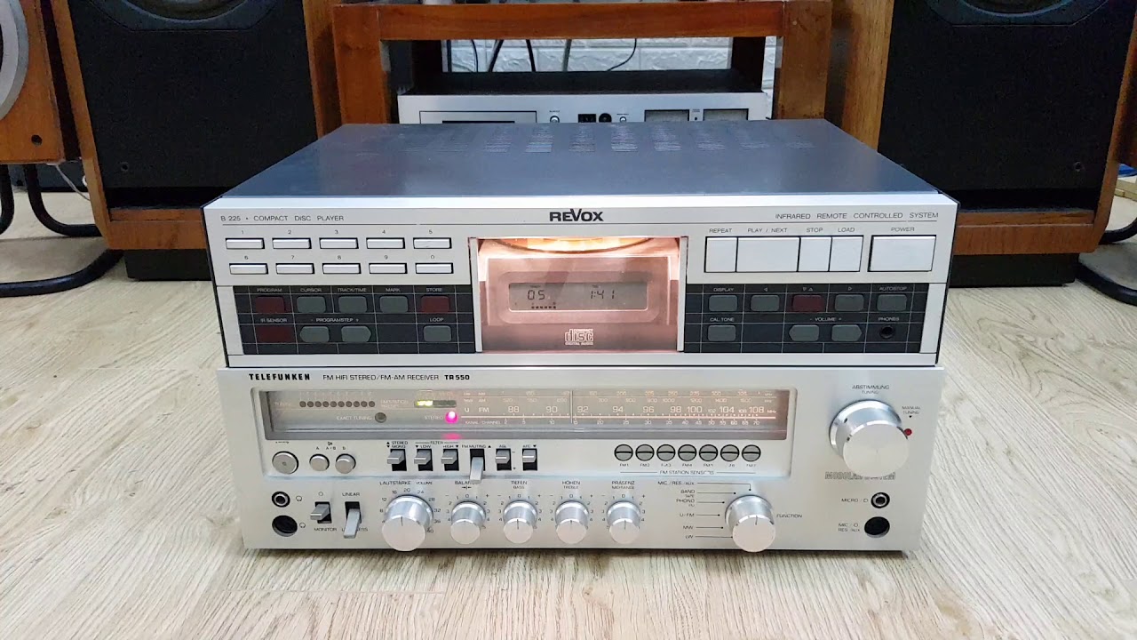 CDP ReVox B 225 & Amp Telefunken TR550 _ Liên hệ Bombop Audio 0004997890 - YouTube