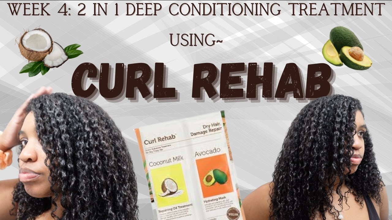 Trying CURL REHAB for the FIRST TIME | 2 in 1 DEEP CONDITIONING ...