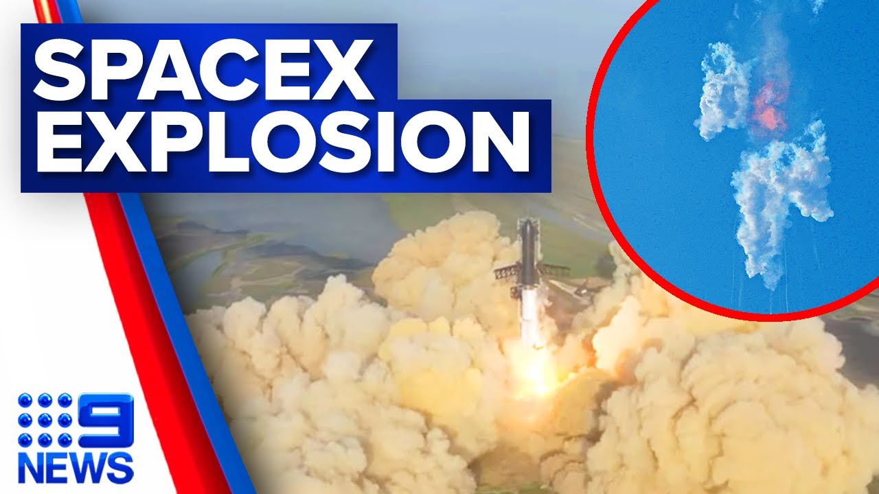 Giant SpaceX rocket blows up minutes after take-off | 9 News Australia ...