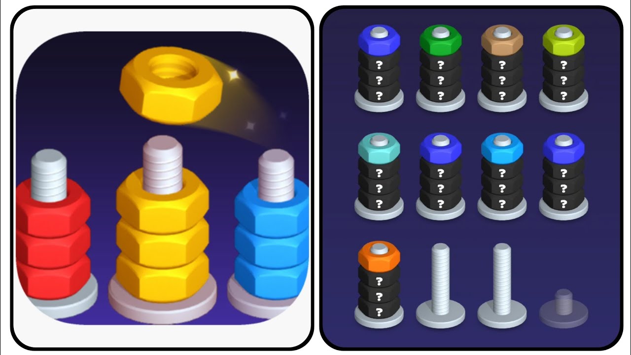 Nut Sort-Color Puzzle Game Level 40 Walkthrough - YouTube