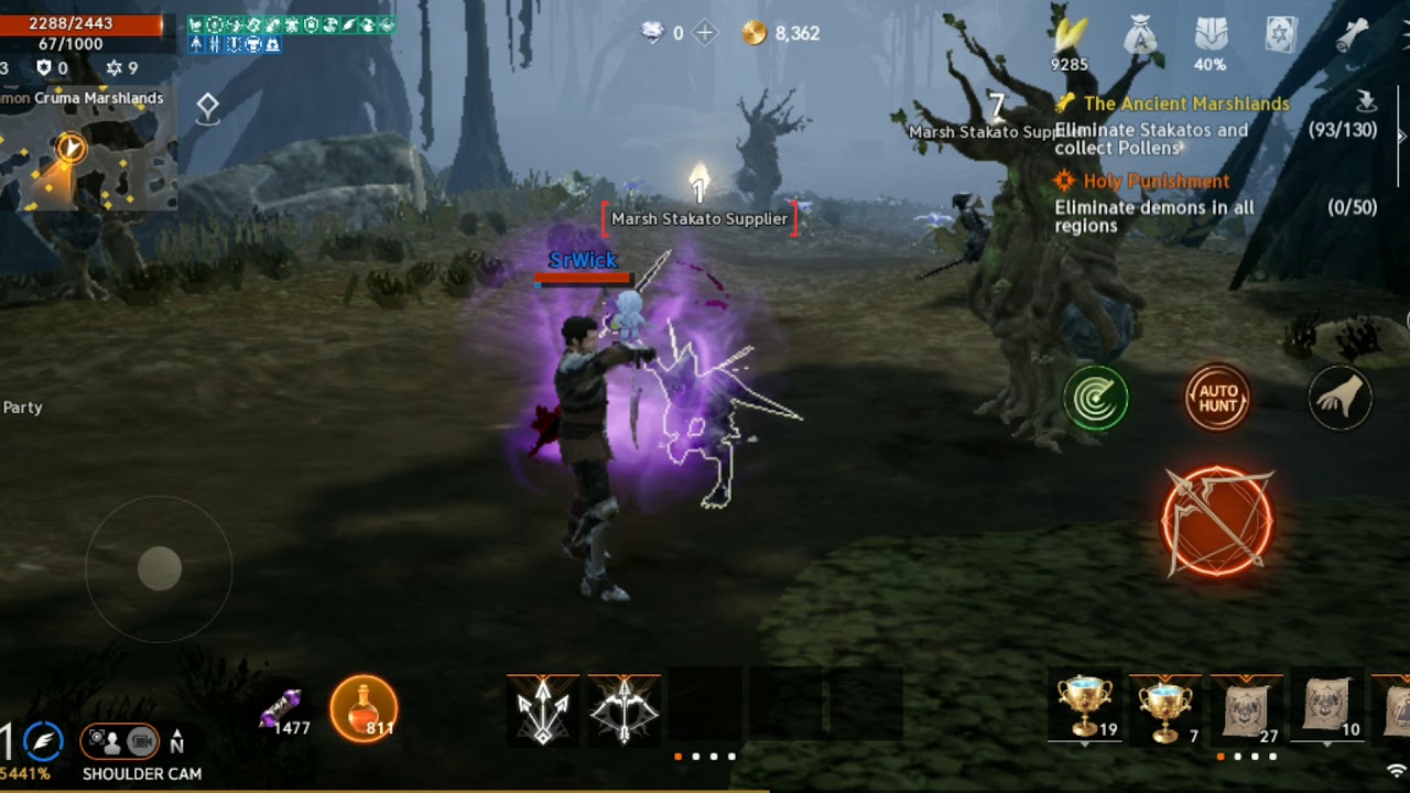 Lineage 2M - Hawkeye LV 31+ Farm 3 - YouTube