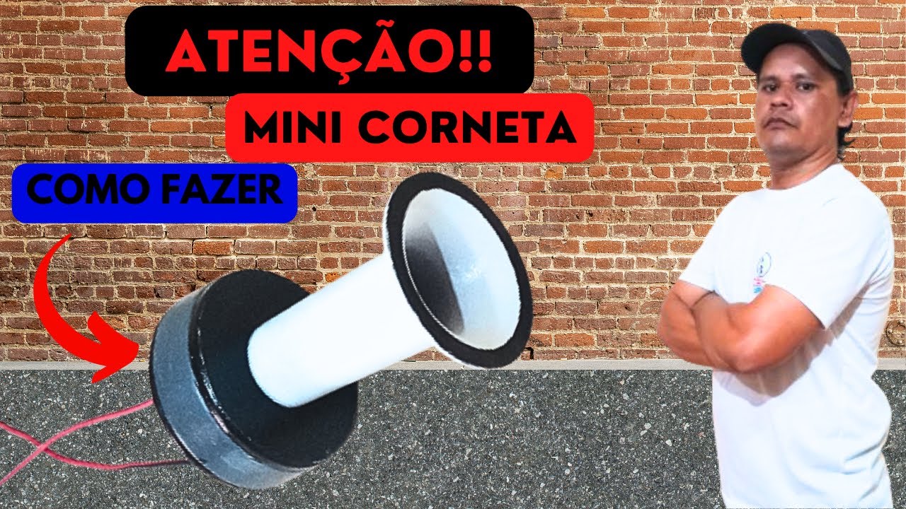 Como fazer uma incrível mini corneta que funciona de verdade (BEM ...