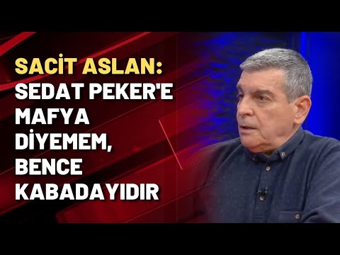 Sacit Aslan: Sedat Peker'e mafya diyemem, bence kabadayıdır