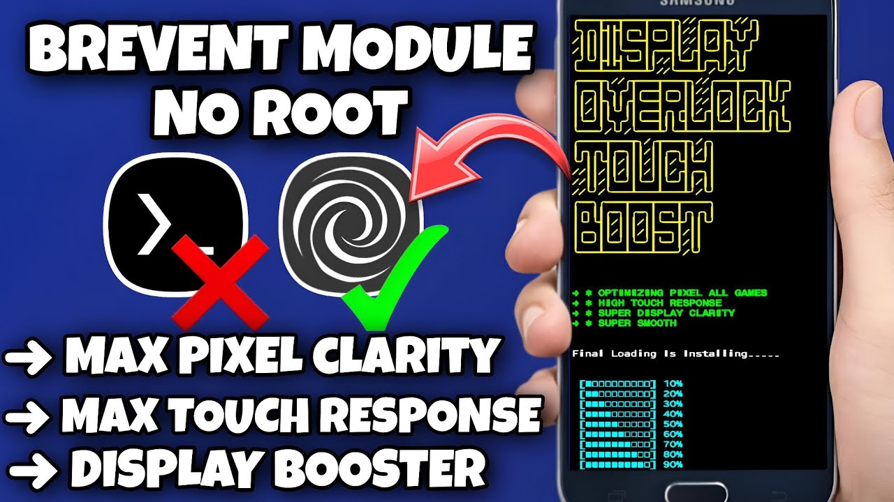 BREVENT MODULE NO ROOT | MAX PIXEL QUALITY | MAX TOUCH RESPONSE | DISPLAY BOOSTER | MODULE#xj ...