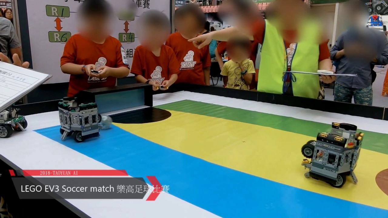 2018 LEGO EV3 Soccer match TAOYUAN AI 樂高足球比賽 - YouTube
