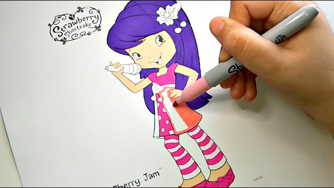CHERRY JAM COLORING PAGE! COLORFULCAT - YouTube