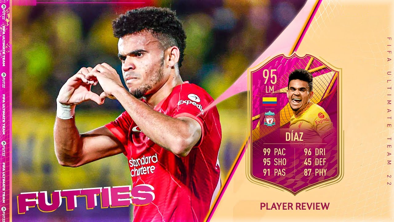FASTEST PLAYER ON THE GAME?! 95 FUTTIES LUIS DIAZ PLAYER REVIEW - FIFA ...