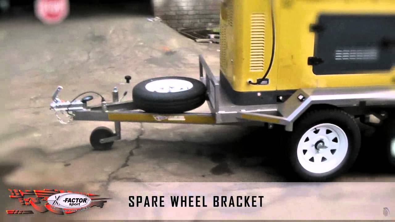 Double Axle Generator Trailer - YouTube