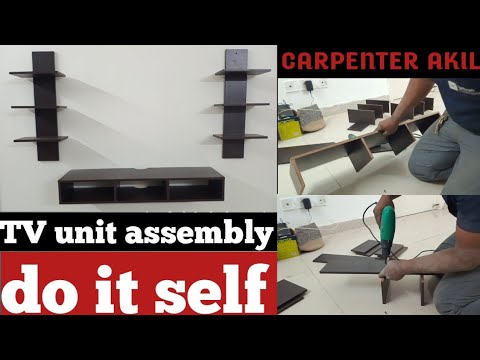 TV unit assembly | टीवी यूनिट असेंबली खुद से करें - YouTube
