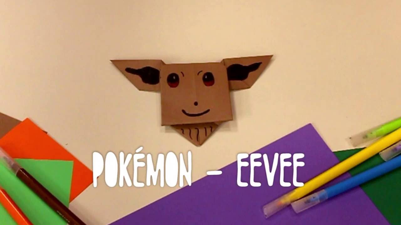 Origami - Eevee Pokemon - YouTube