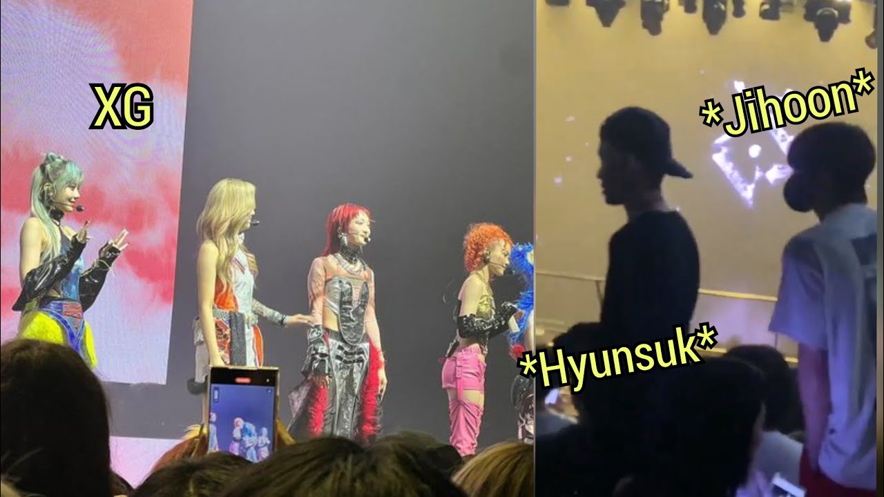 XG The First Howl Tour in Seoul || Treasure Hyunsuk and Jihoon spotted ...