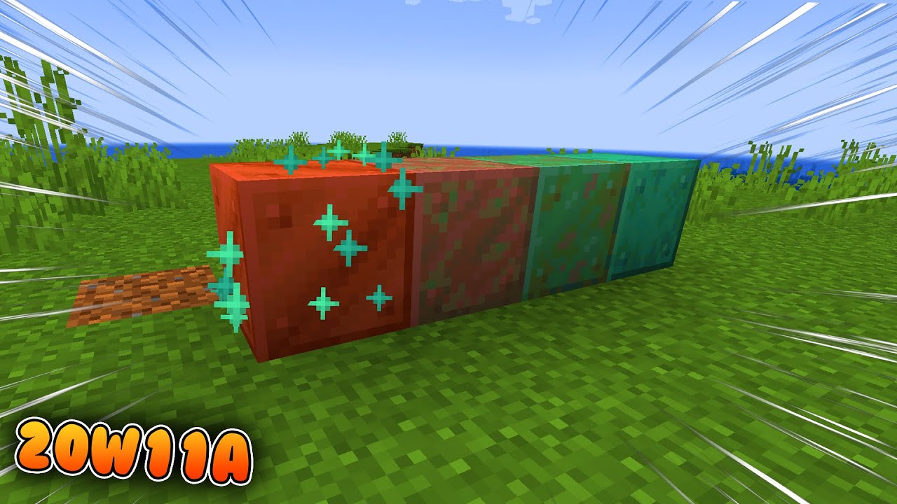 Scraping Oxidation With An Axe - Minecraft Snapshot 20W11A - YouTube