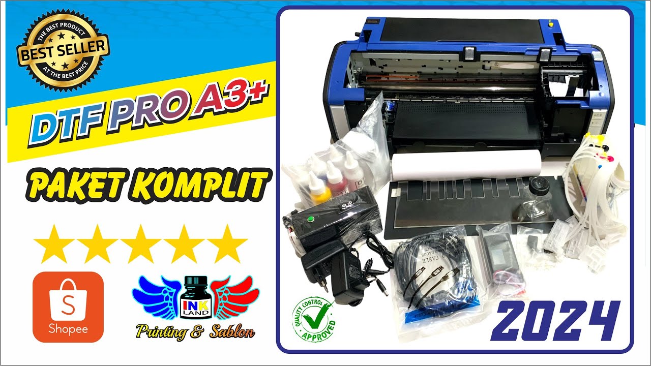 BELI PRINTER DTF EPSON A3+, PAKET KOMPLIT ? ... By INK LAND - YouTube