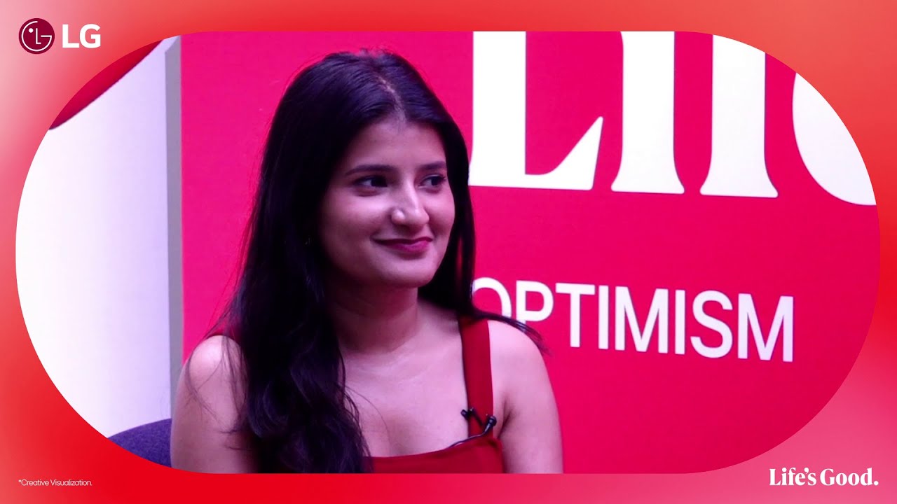 Embrace Positivity with Gunjan Saini| #OptimismYourFeed | LG India ...