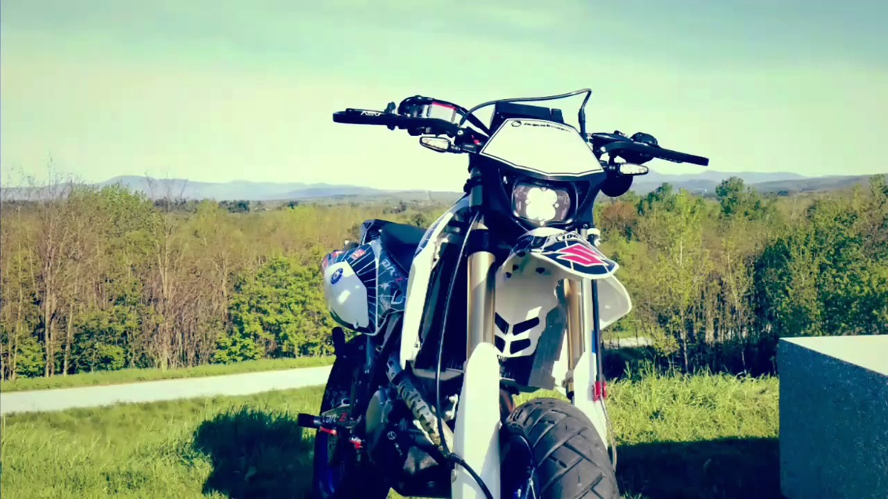 Drz400sm walk around and mods - YouTube