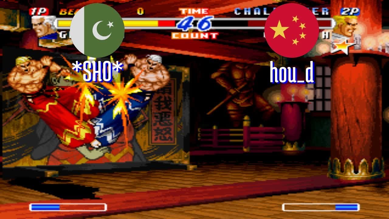 FT5 @rbff2h: *SHO* (PK) vs hou_d (CN) [Real Bout Fatal Fury 2 rbff2 ...