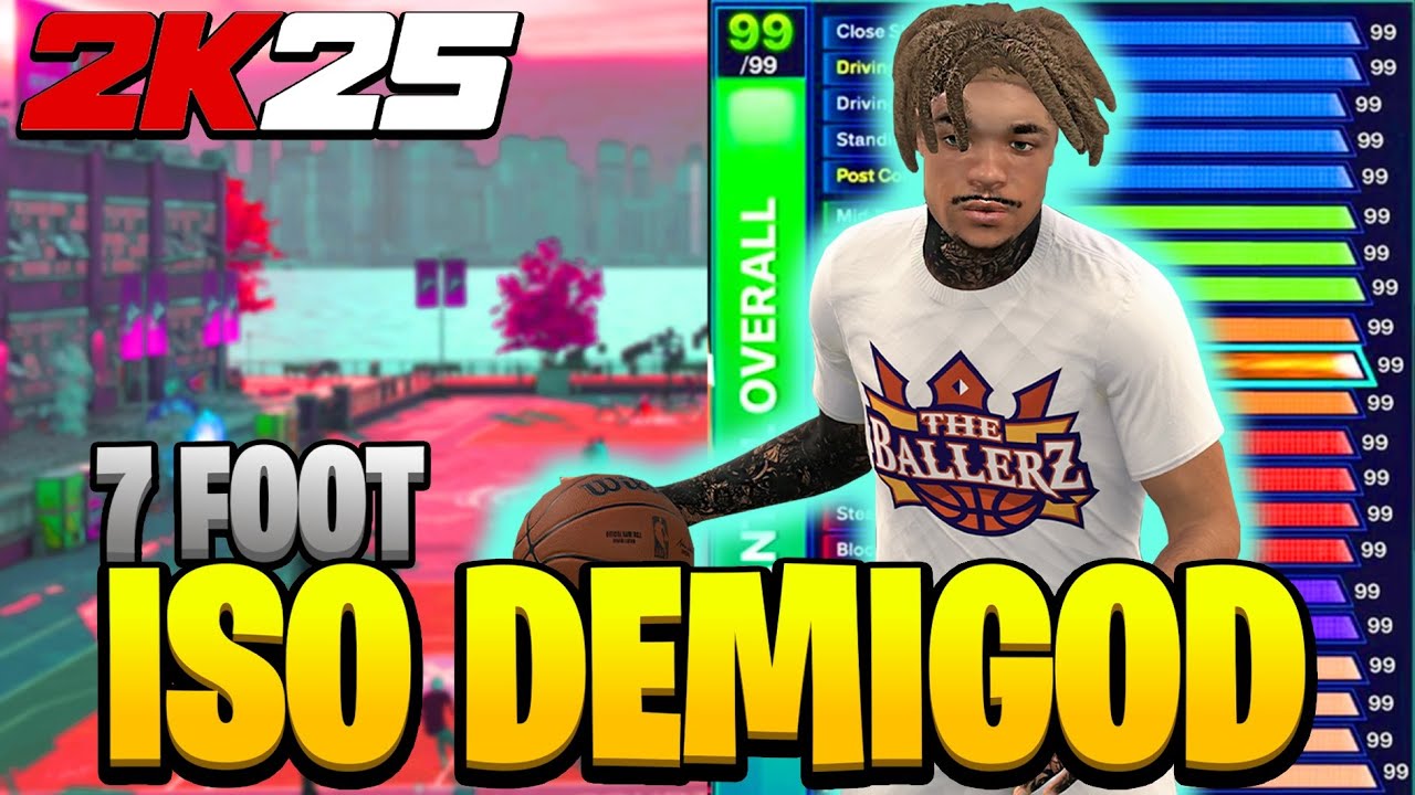 *NEW* 7 FOOT ISO DEMIGOD IS THE BEST BUILD ON NBA 2K25!! - YouTube