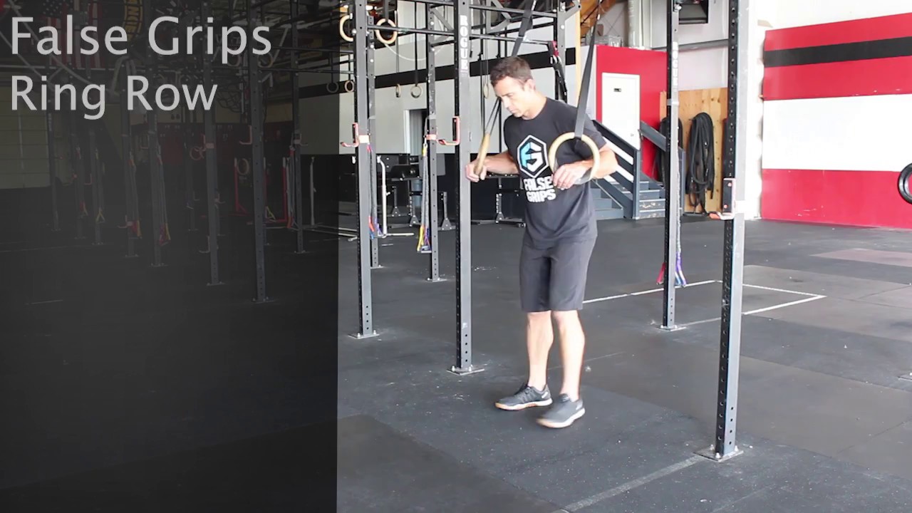 False grip ring row - YouTube