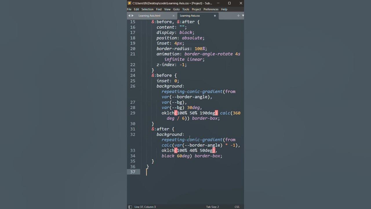 Rotating borders with html and css - YouTube