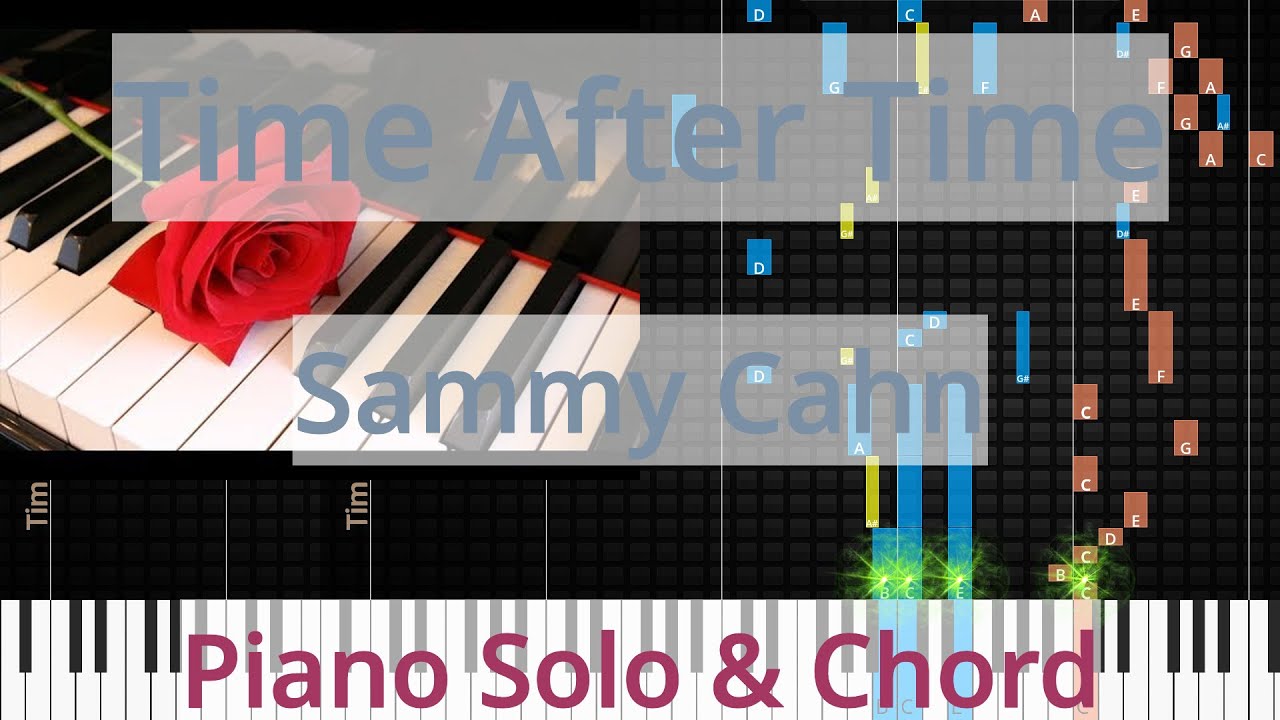 🎹Time After Time, Solo & Chord, Sammy Cahn, Synthesia Piano - YouTube