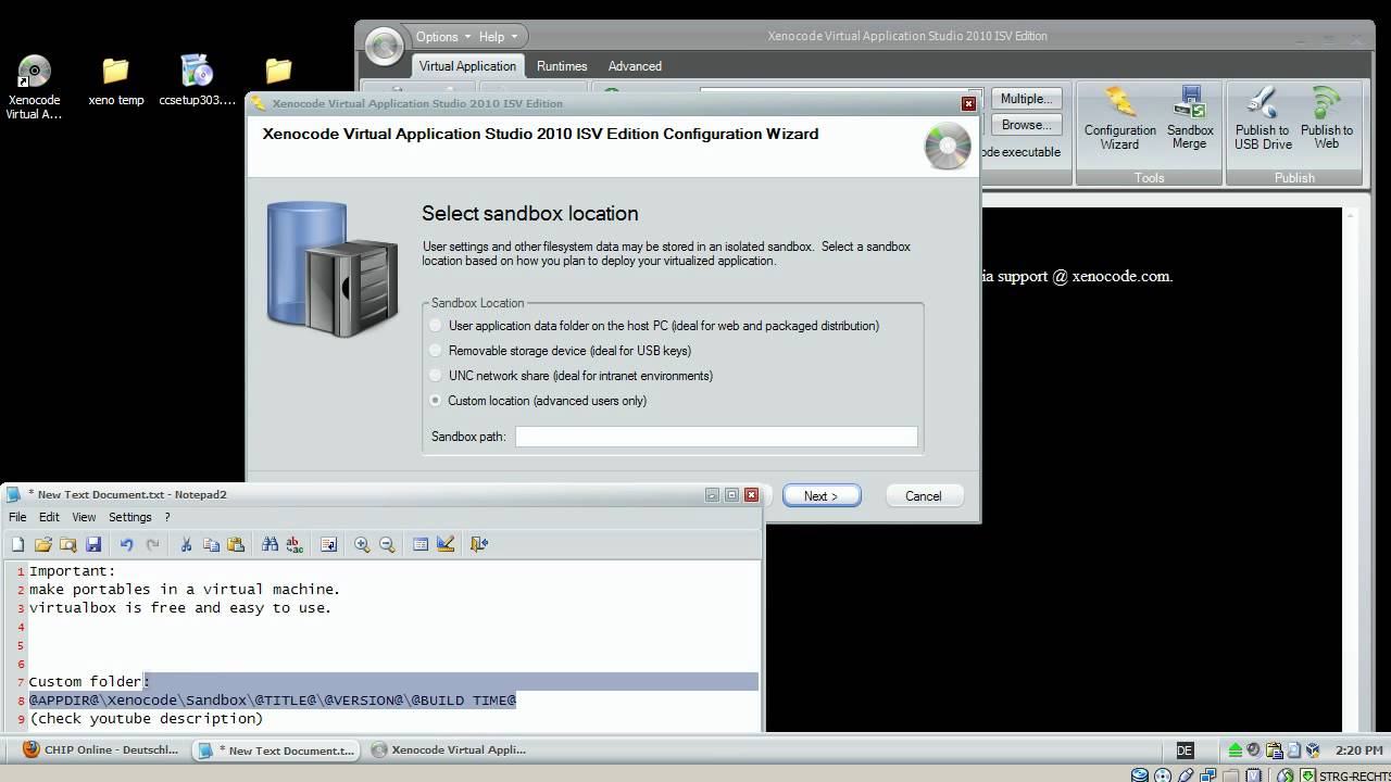 HowTo build portables with Xenocode - YouTube