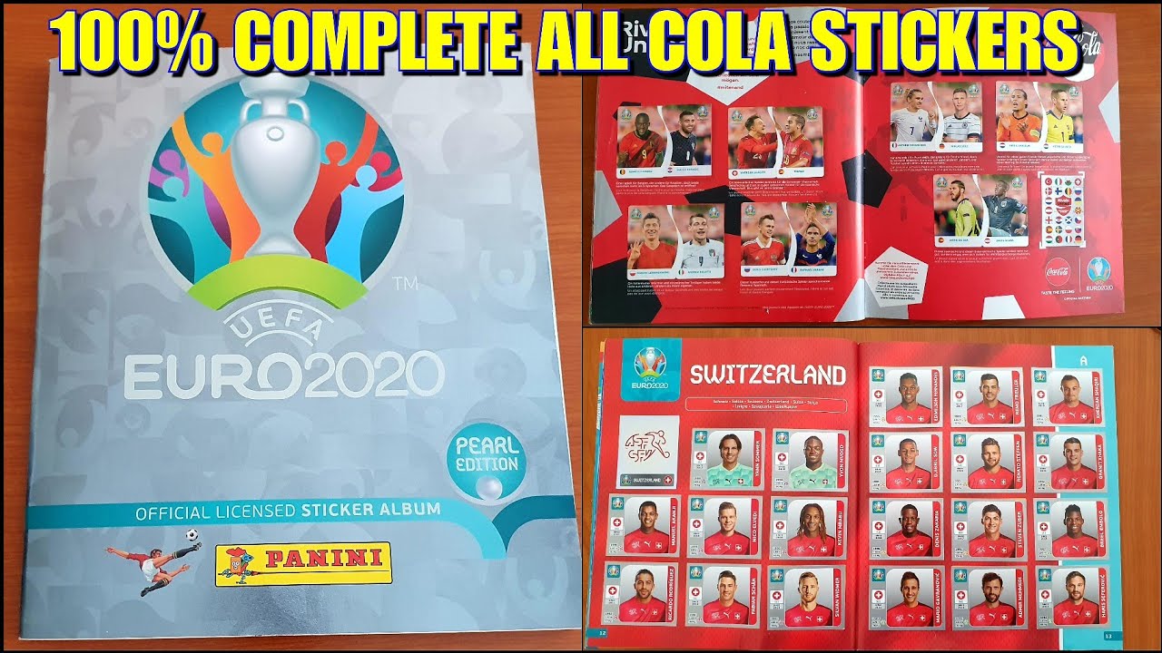 105% COMPLETE EURO 2020 PEARL ALBUM + ALL COCA COLA STICKERS | Panini ...