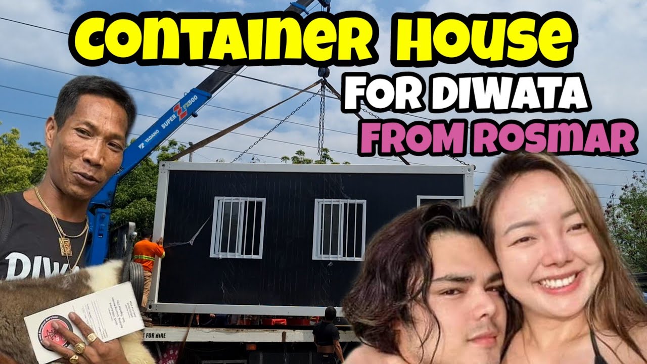 WOW!! Rosmar BINIGYAN SI DIWATA NG CONTAINER HOUSE. - YouTube